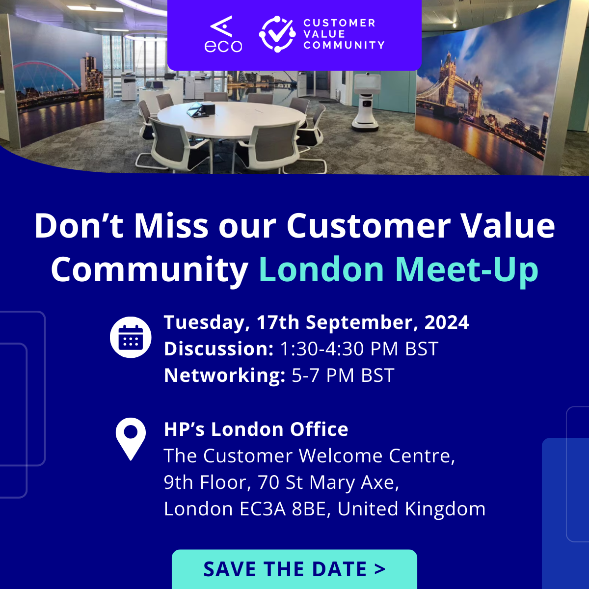 Customer Value Community Regional Meet-Up: London, UK